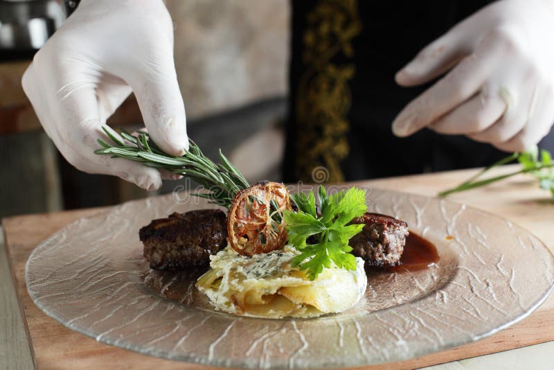 Cooking Process on a Kitchen Stock Photo - Image of meal, background ...