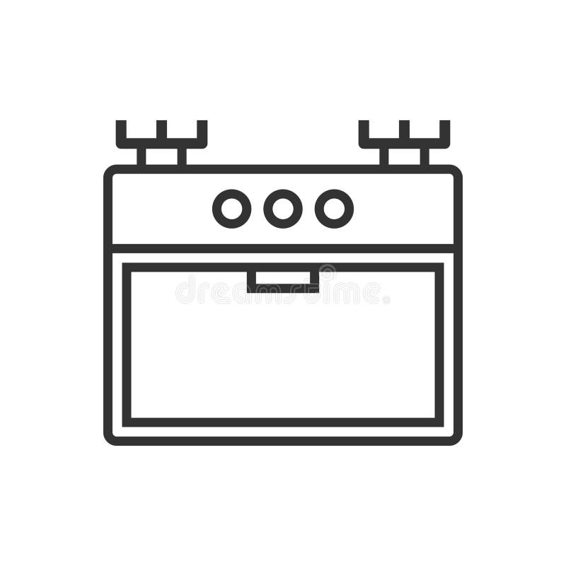 Cooking Range Icon - Stove Icon Stock Illustration - Illustration of ...