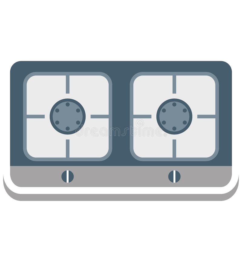 Cooking Range Isolated Vector Icon Editable Stock Vector - Illustration ...