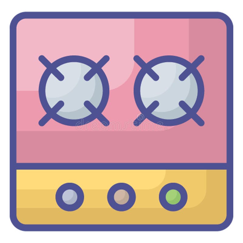 Cooking Range Isolated Vector Icon Fully Editable Stock Vector ...