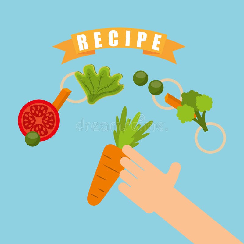 Cooking recipe design stock illustration. Illustration of cooking ...