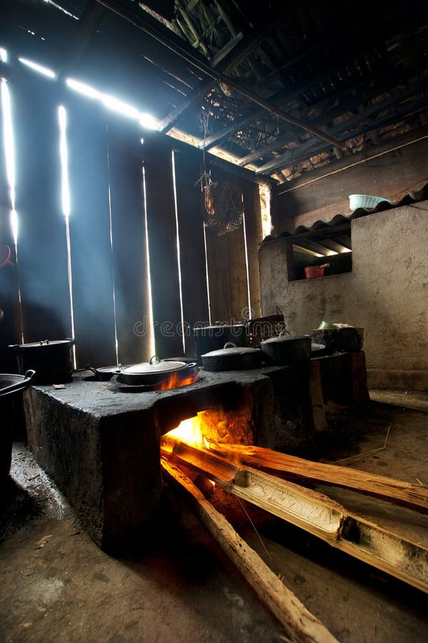 Rural Kitchen Baking Cake Ingredients and Blank Cook Book Stock Photo ...