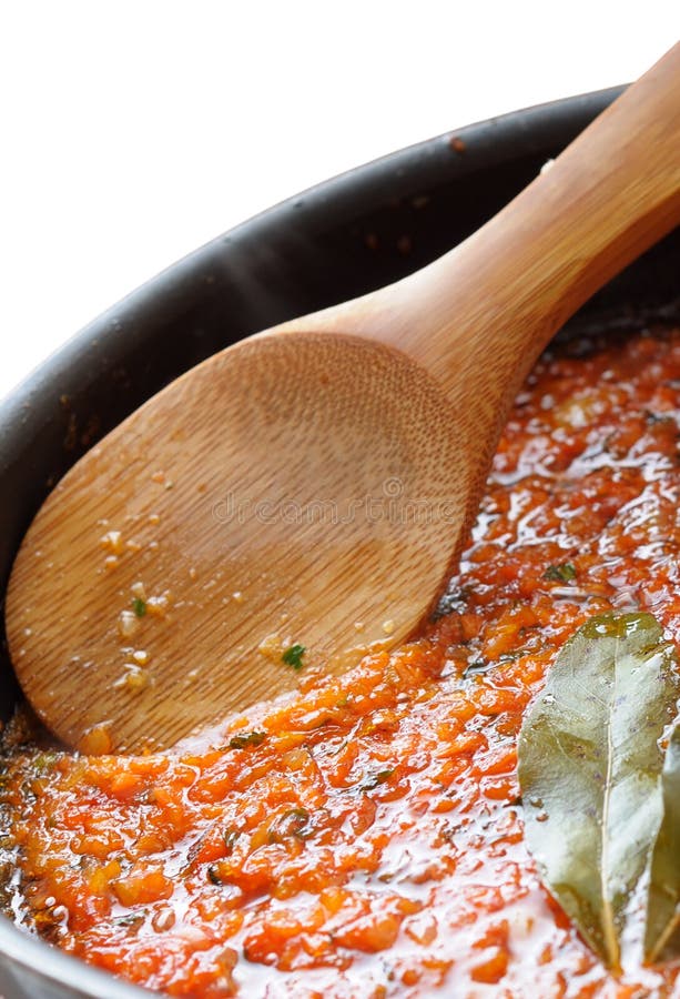 Cooking the sauce stock photo. Image of ingredient, view - 8511214