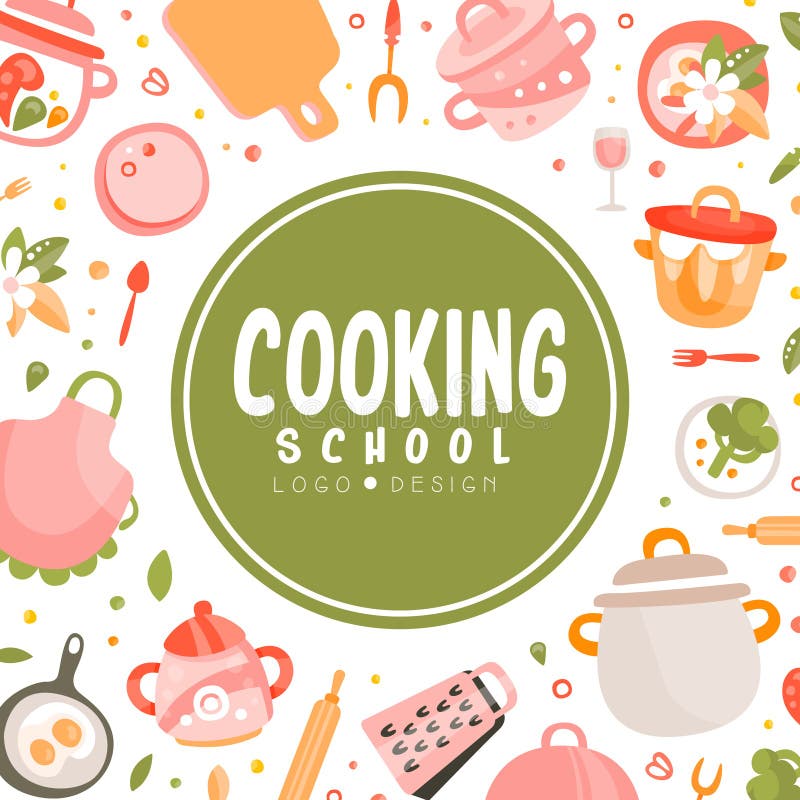 Cooking School Banner Template. Culinary Class Poster, Card with ...