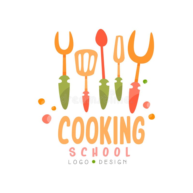 Cooking School Logo Template. Culinary Class, Food Studio Banner with ...