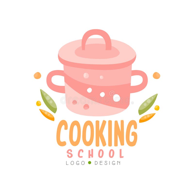 Cooking School Logo Design, Kitchen Emblem Can Be Used for Culinary ...