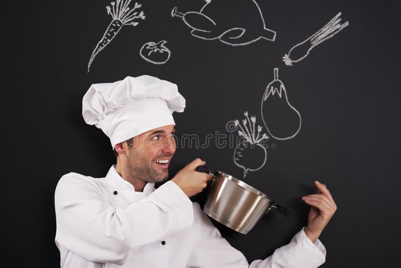 Cooking something stock photo. Image of catching, drawing - 31520736