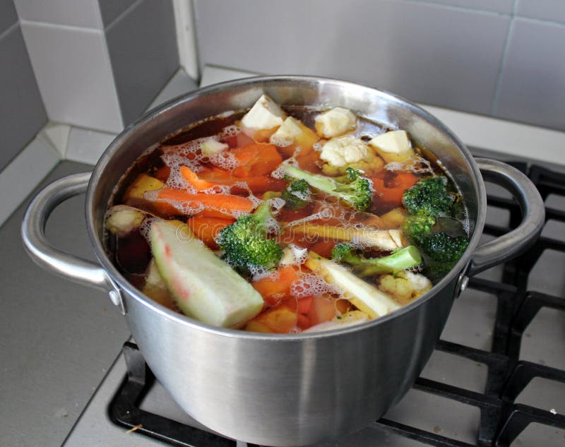 Cooking soup stock photo. Image of chicken, casserole - 40758282