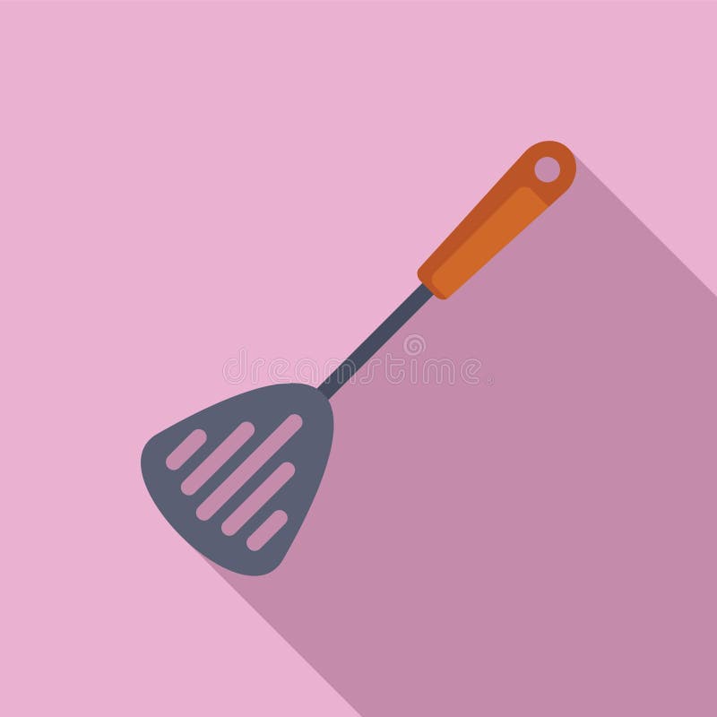 Cooking Spatula Icon Flat Vector. Cutlery Grill Tool Stock Illustration ...