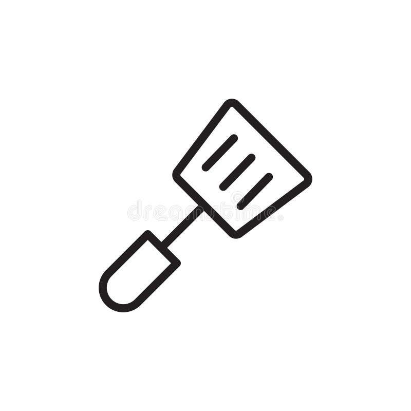 Cooking Spatula Icon Outline Vector for Web Ui Stock Vector ...