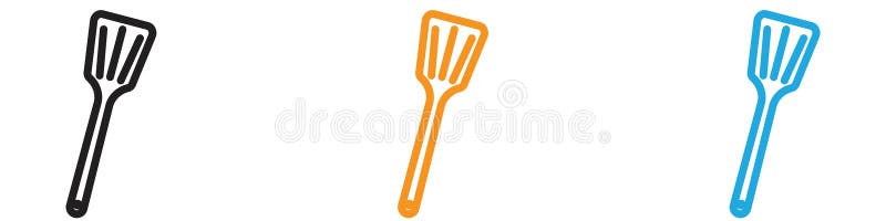Cooking Spatula Vector Logo Set Collection for Web App Ui Stock ...