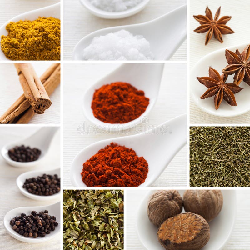 Cooking spices stock image. Image of collection, indian - 52836959