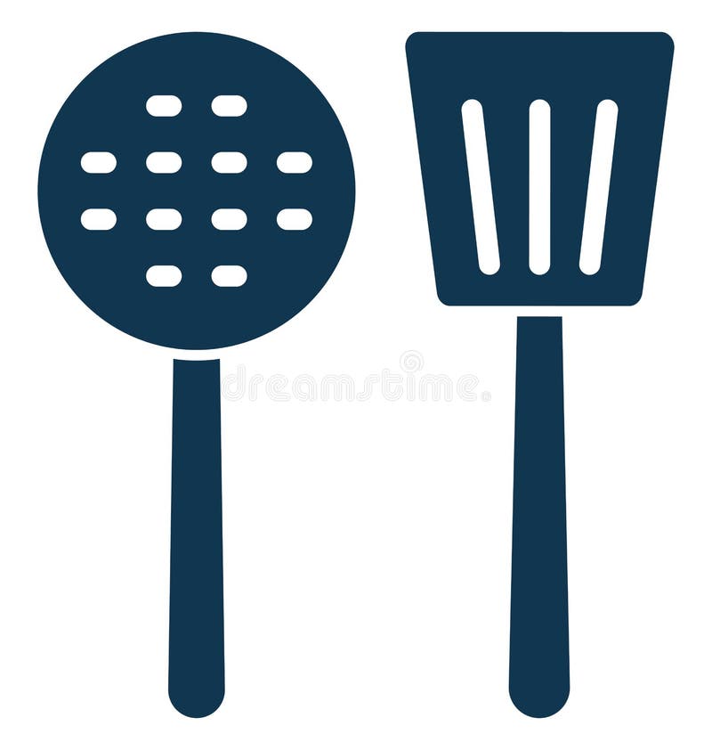 Cooking Spoons Isolated Vector Icon Which Can Be Easily Modified or ...