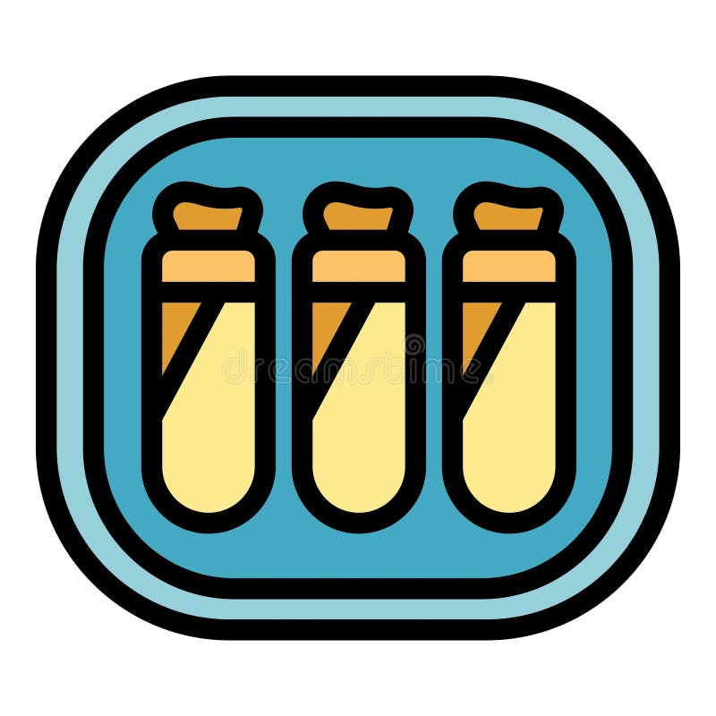 Cooking Spring Roll Icon Vector Flat Stock Vector - Illustration of ...