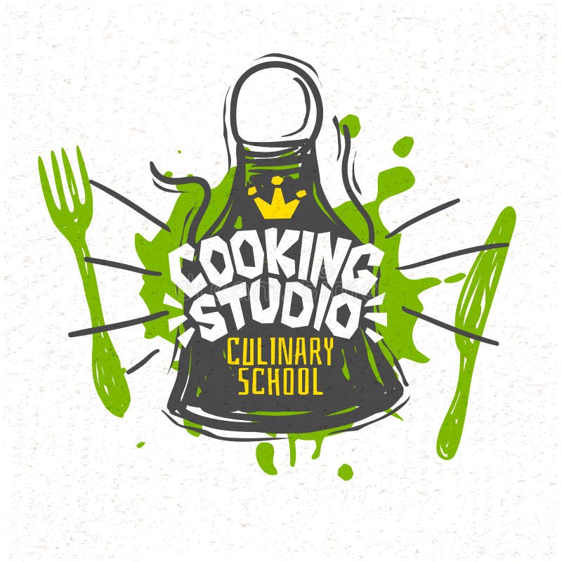 Cooking Studio, Culinary School, Classes, Logo, Utensils, Apron, Fork ...