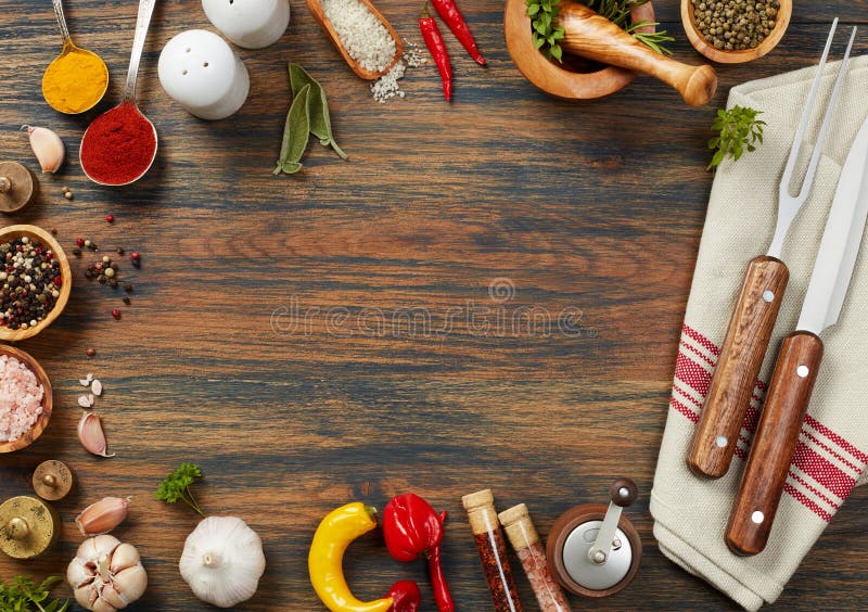 Cooking table from above stock photo. Image of drink - 112502238