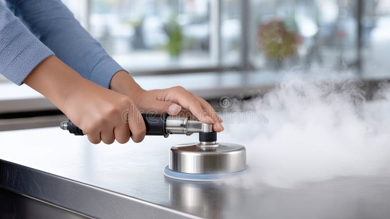 Cooking Technique with Liquid Nitrogen in a Modern Kitchen Setting ...