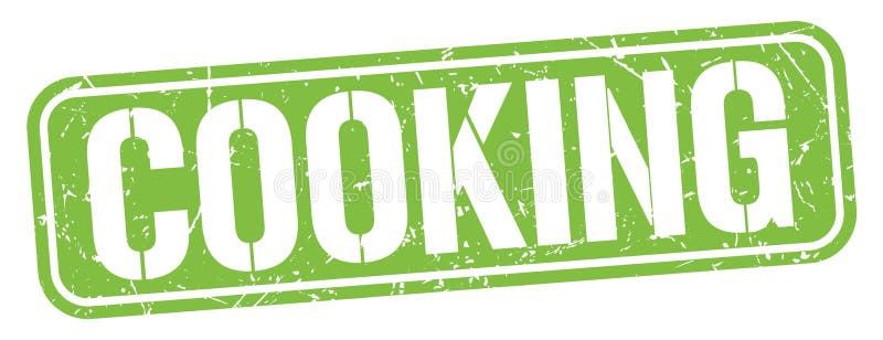 COOKING Text Written on Green Stamp Sign Stock Illustration ...