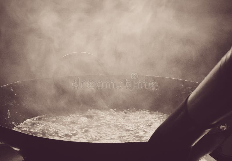 Cooking Thai Food in the Pan Stock Photo - Image of charcoal, delicious ...