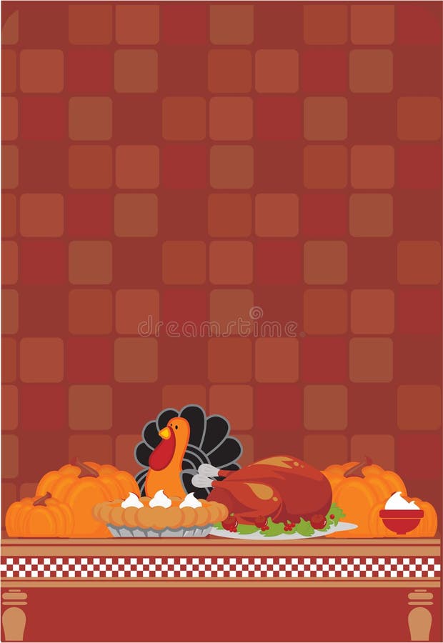 Cooking for Thanksgiving stock vector. Illustration of background ...