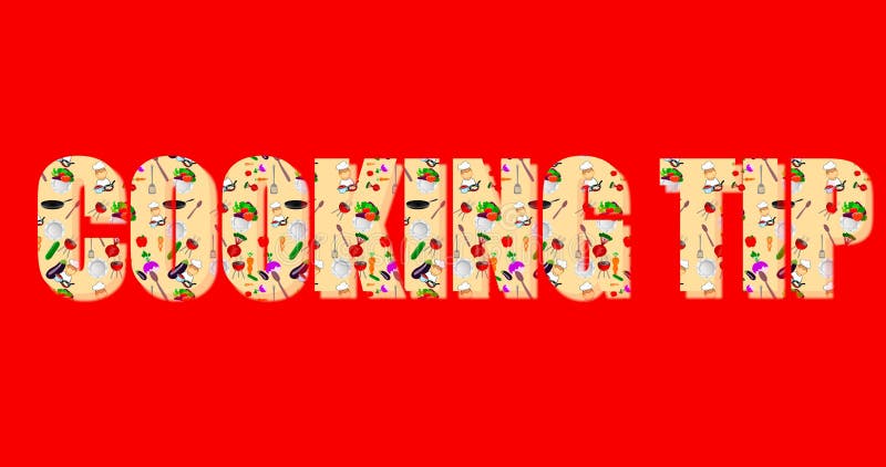 Cooking Tip - Image in Text Effect Stock Photo - Image of cooking ...
