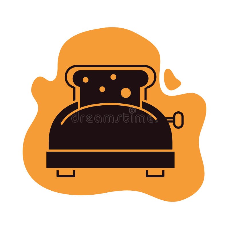 Cooking toaster and bread stock vector. Illustration of toaster - 255480244