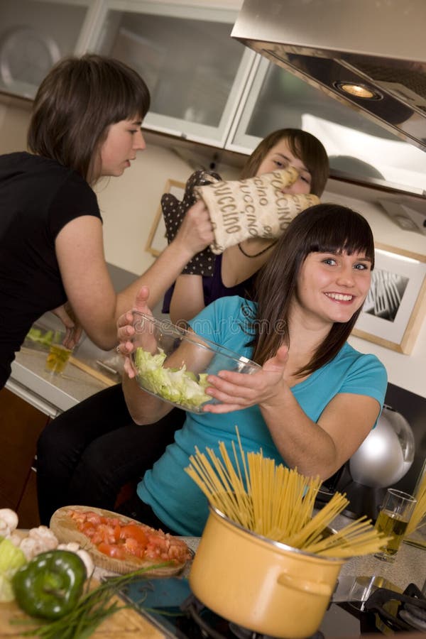 Cooking together stock photo. Image of cooking, happiness - 15003112