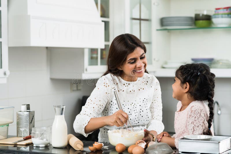 Indian Family Cooking Meal at Home Stock Image - Image of enjoyment ...