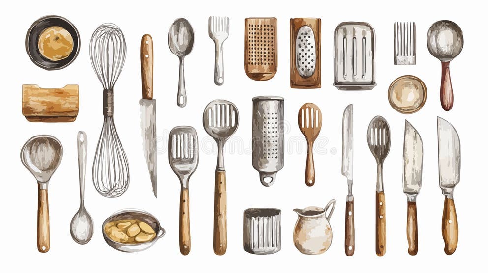 Culinary Instruments Stock Illustrations – 140 Culinary Instruments ...