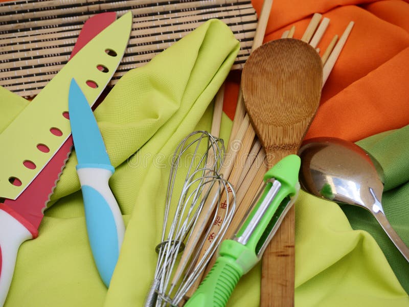 Cooking Tools Kitchen Work Chef Stock Photo - Image of time, cooking ...