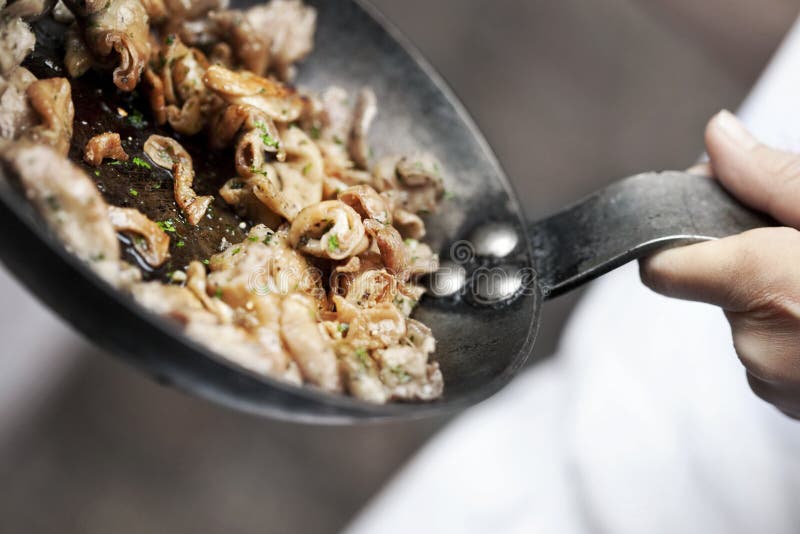 Cooking tripe stock photo. Image of restaurant, recipe - 122367878