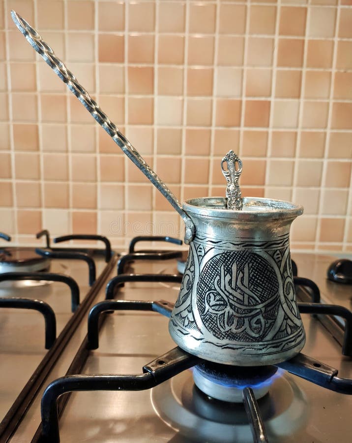 Delicious Traditional Turkish Coffee, Its Cooking and Presentation ...