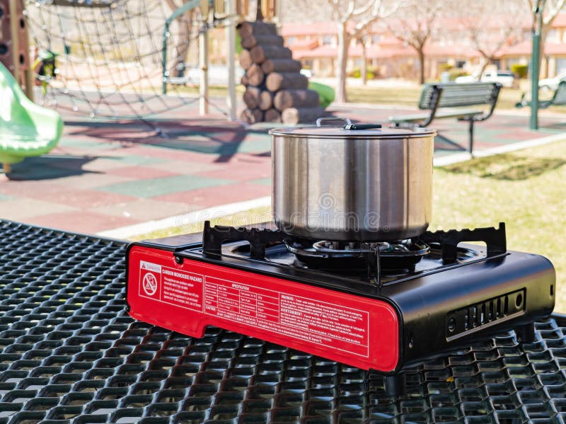 Cooking Using a Stove in a Public Park Editorial Stock Image - Image of ...