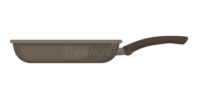 Cooking Utensils: Non-stick Frying Pan Stock Vector - Illustration of ...