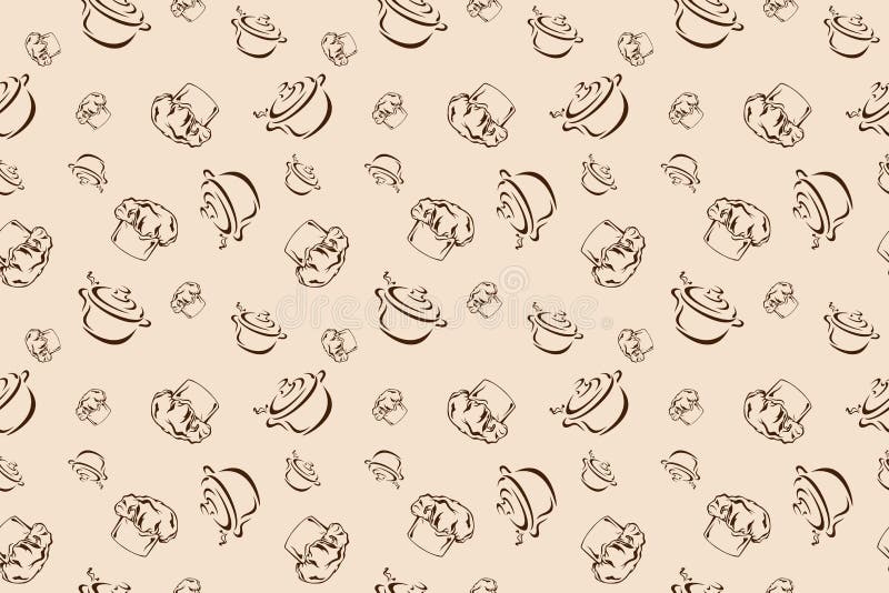 Seamless cooking pattern stock vector. Illustration of cook - 17261229