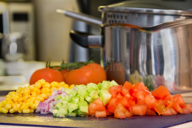 Cooking vegetables stock image. Image of colorful, tomato - 9046369