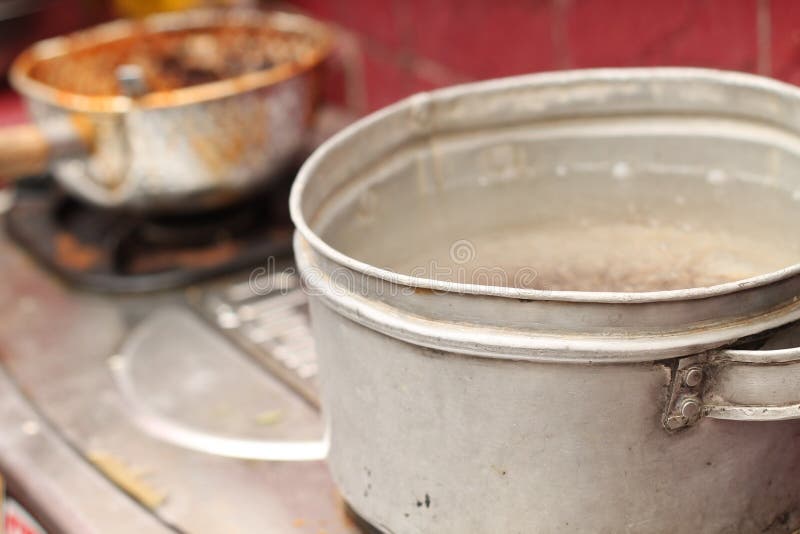 Cooking Water on the Stove, Version 4 Stock Photo - Image of cooking ...