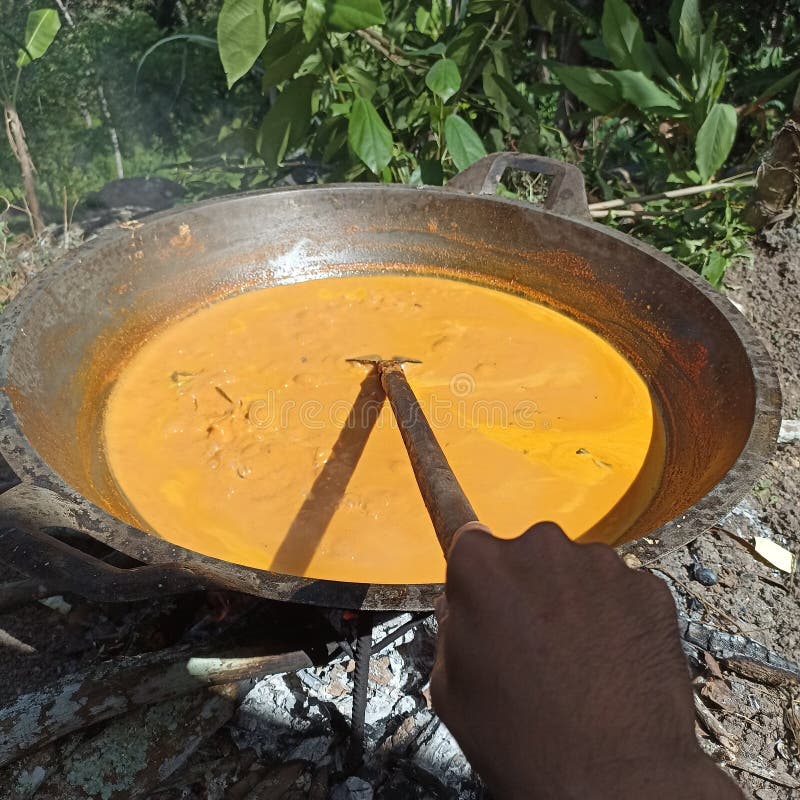 Cooking Yellow Curry Village Food Stock Photo - Image of food, village ...