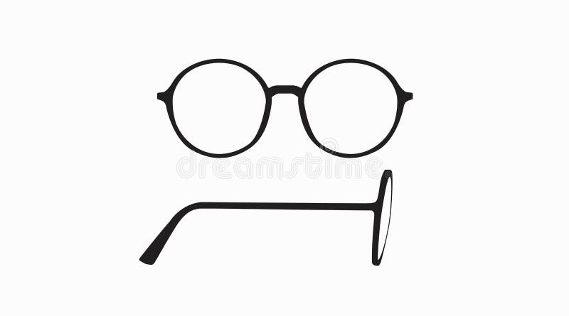 Eye Glasses Side View Stock Illustrations – 203 Eye Glasses Side View ...