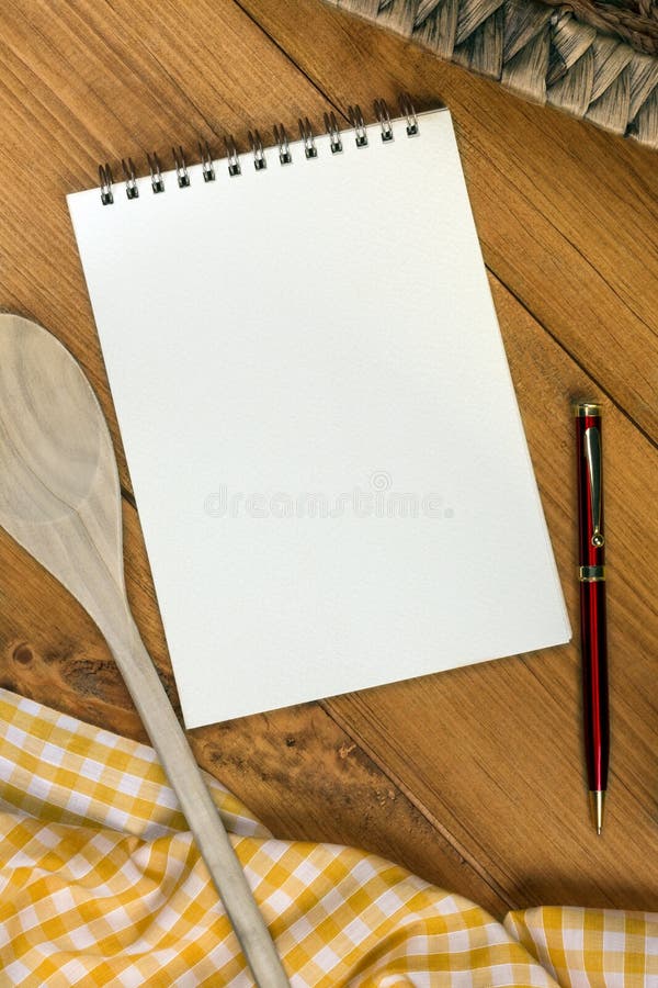 Cooks Notepad - Space for Text Stock Photo - Image of blank, farmhouse ...