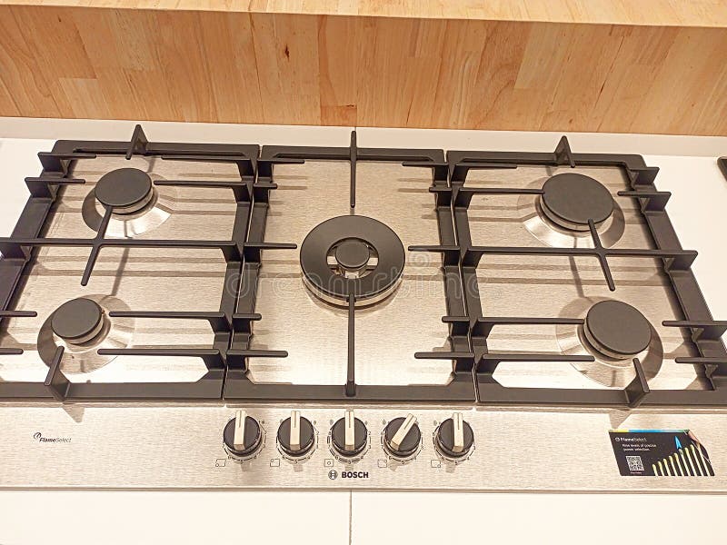 Cooktop button stock image. Image of touch, equipment - 262570441