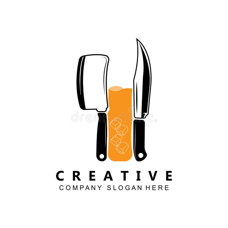 Kitchen Knife Logo Stock Illustrations – 26,373 Kitchen Knife Logo ...