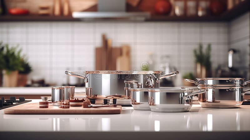 Cookware Kitchen in Modern Gourmet Kitchen Banner , Advertising Banner ...