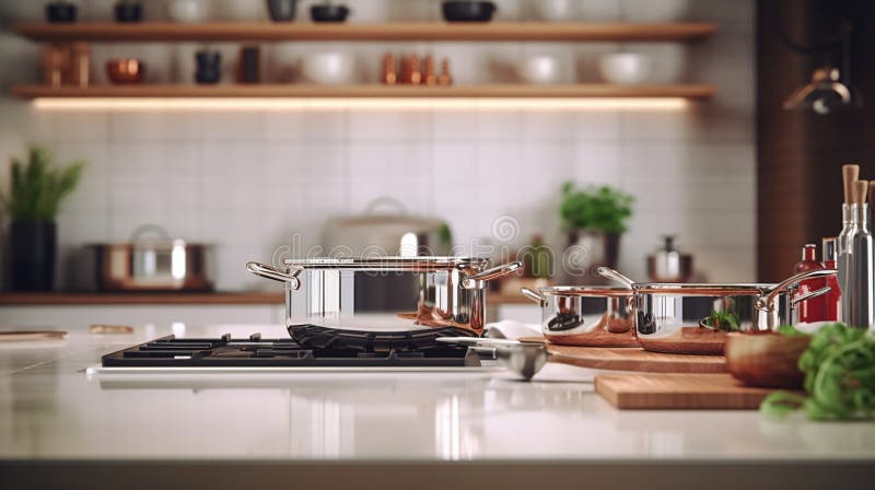 Cookware Kitchen in Modern Gourmet Kitchen Banner , Advertising Banner ...