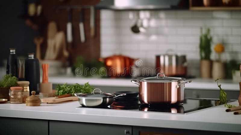 Cookware Kitchen in Modern Gourmet Kitchen Banner , Advertising Banner ...