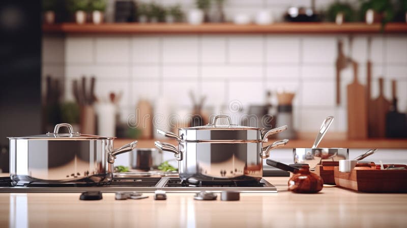 Cookware Kitchen in Modern Gourmet Kitchen Banner , Advertising Banner ...