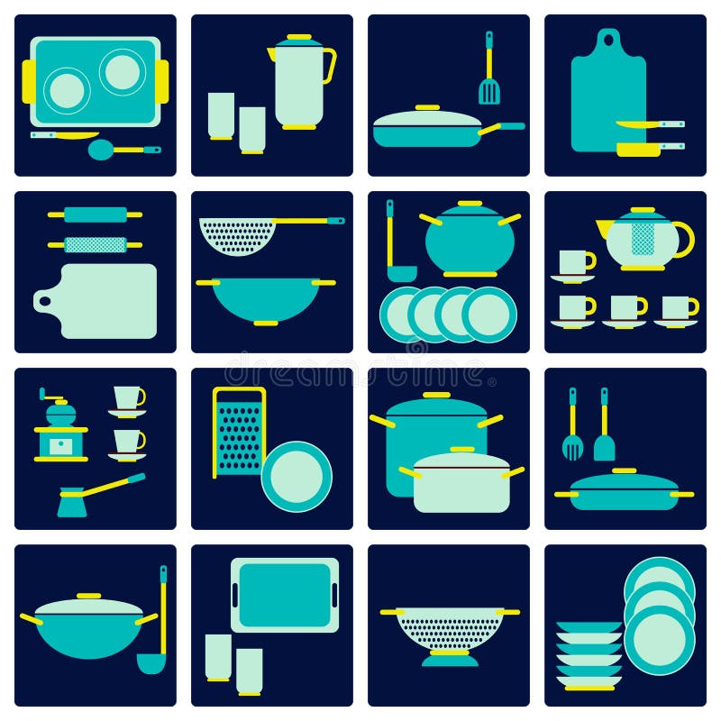 Cookware stock vector. Illustration of hardware, grater - 57556820