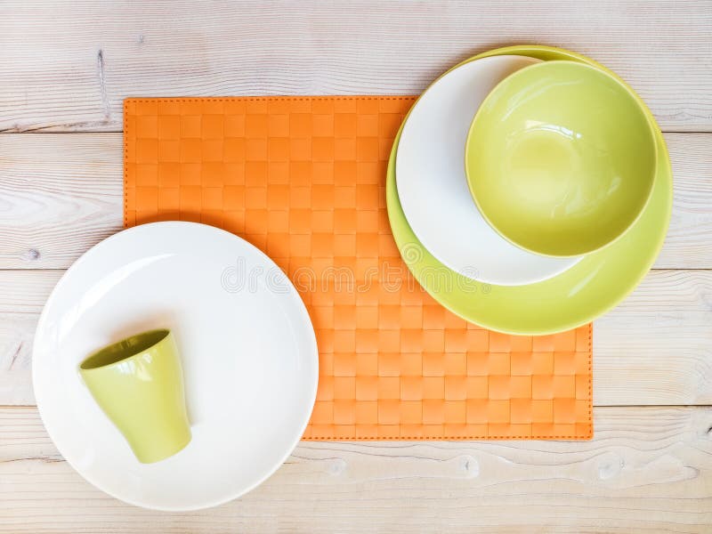 Cookware on the table stock photo. Image of flat, tableware - 75696644