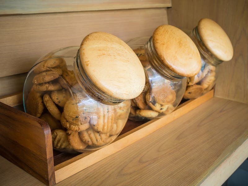 Cooky jars. stock image. Image of dessert, calories, bake - 60028111