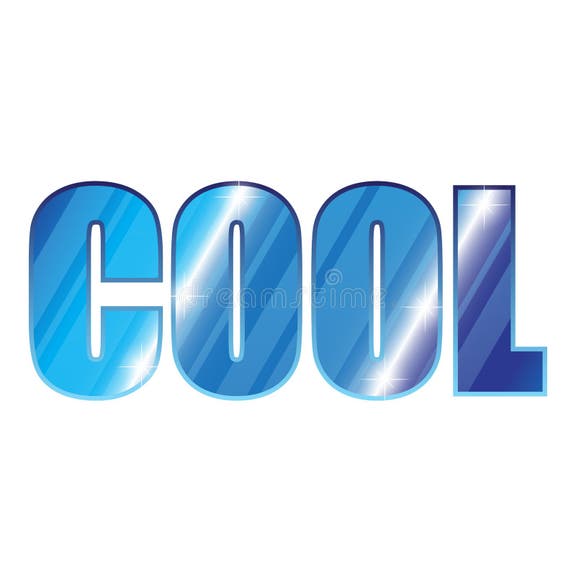 Cool text logo stock vector. Illustration of design - 258091415